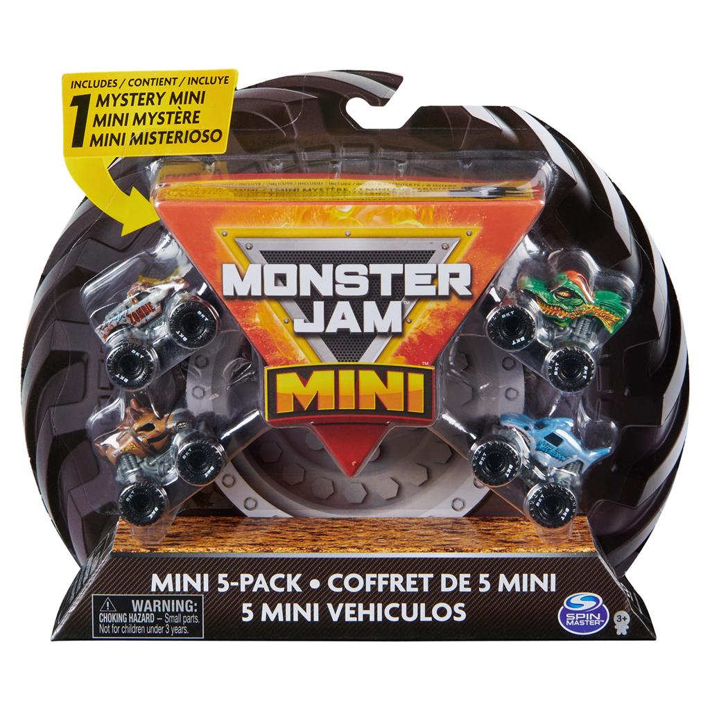 Monster Jam Official Monster Truck Mini 5 Pack